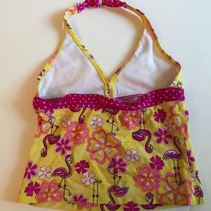 Speedo | Swim | Speedo Yellow Pink Flamingo Swim Tankini Top 4 G | Poshmark